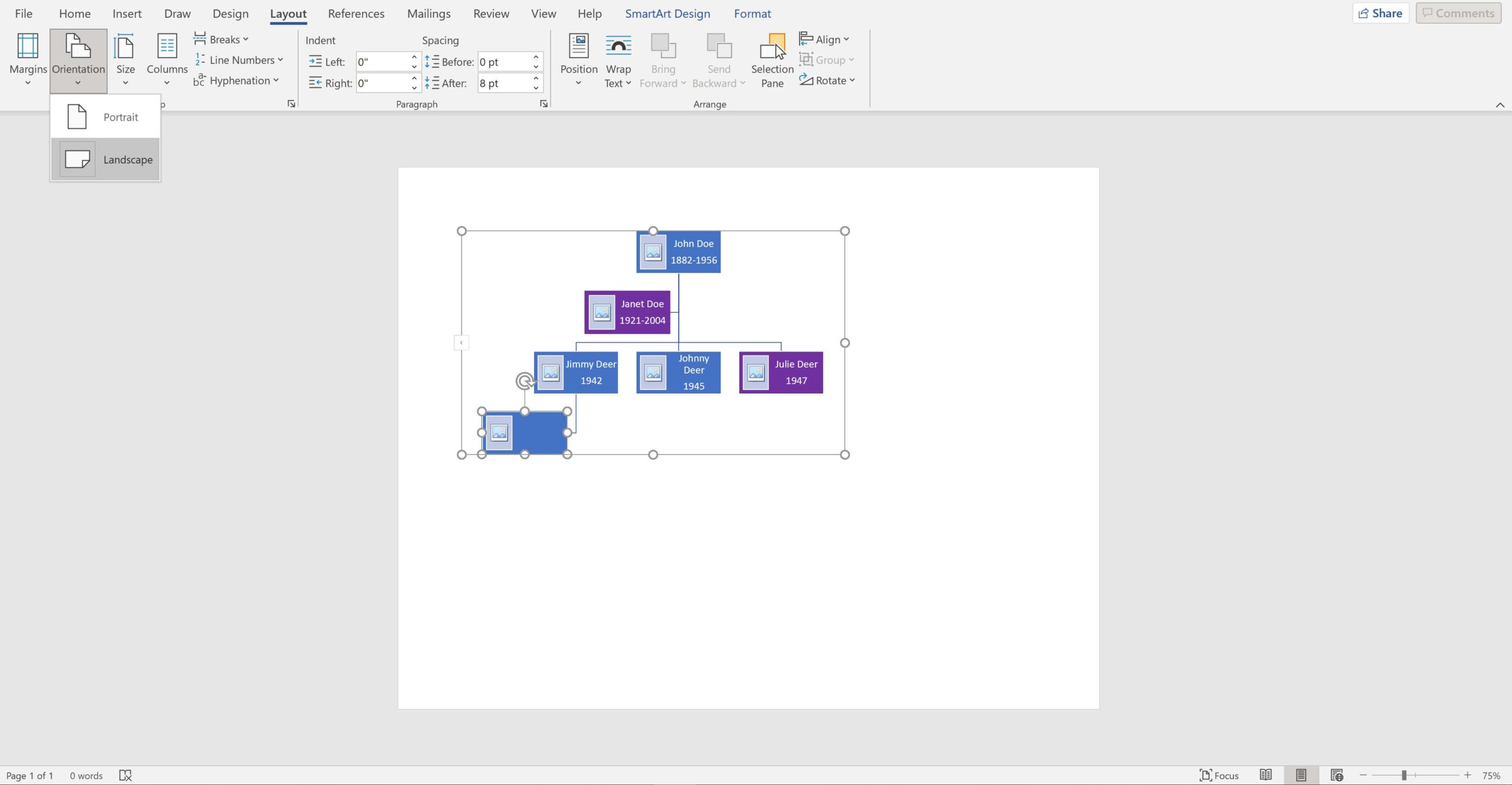 How To Make A Family Tree In Word Root To Branches
