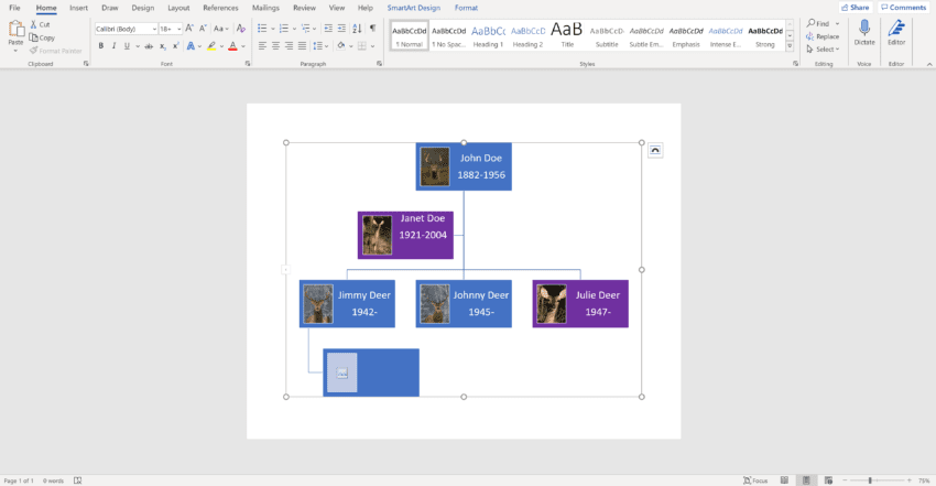 How to Make a Family Tree in Word? - Root To Branches